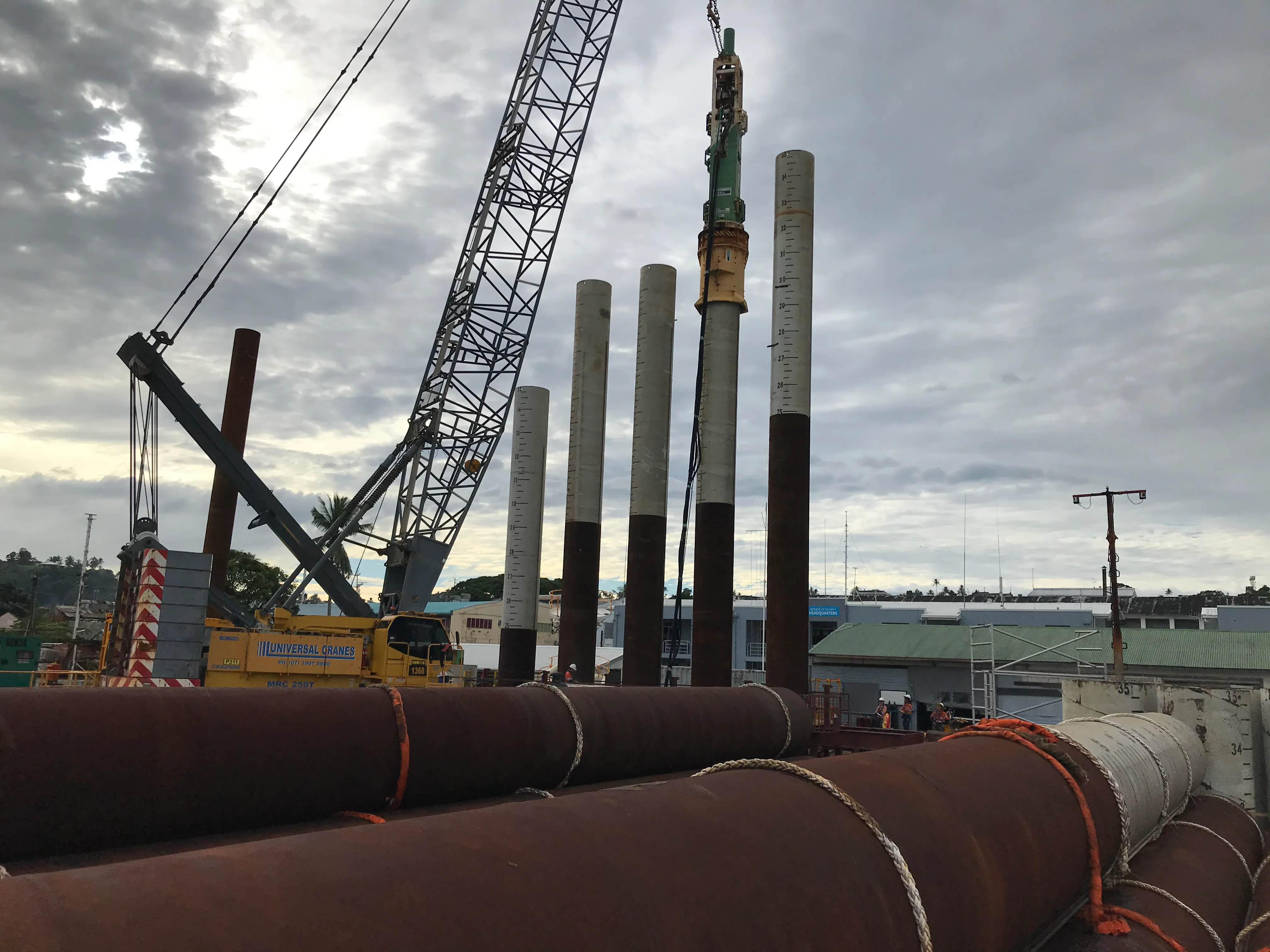 Pacific Marine Group | Fiji Defence Wharf Piling Works